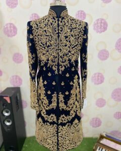Traditional Indian Wedding Designer Groom Sherwani with Embroidery - DN ...